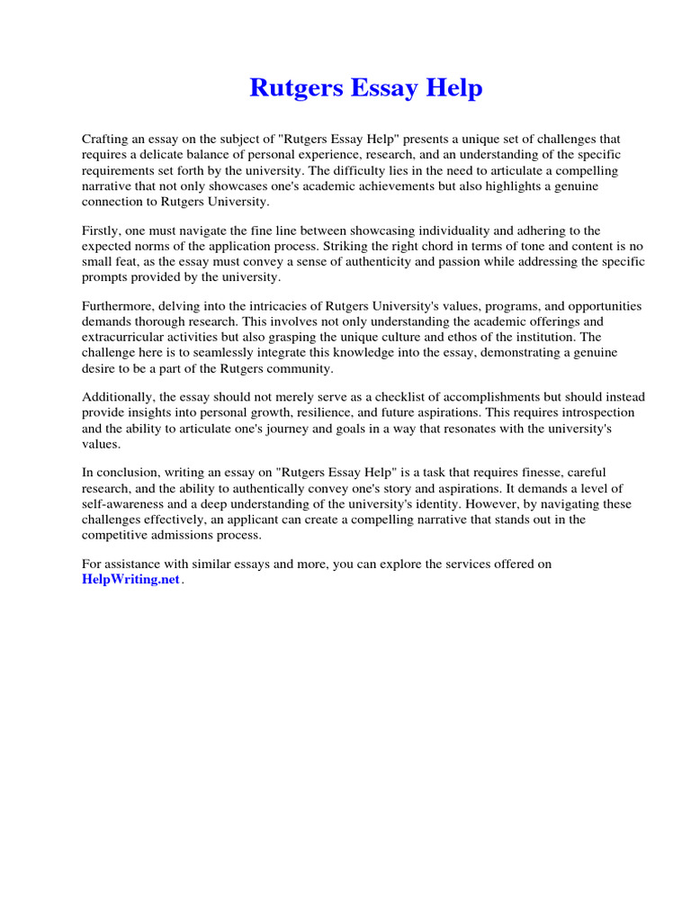 Rutgers Essay Help | PDF | 401(K) | Stocks