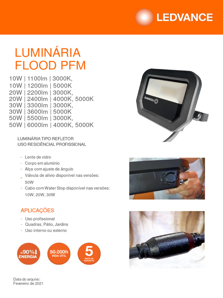 Datasheet - FLOODLIGHT 10-50W | PDF