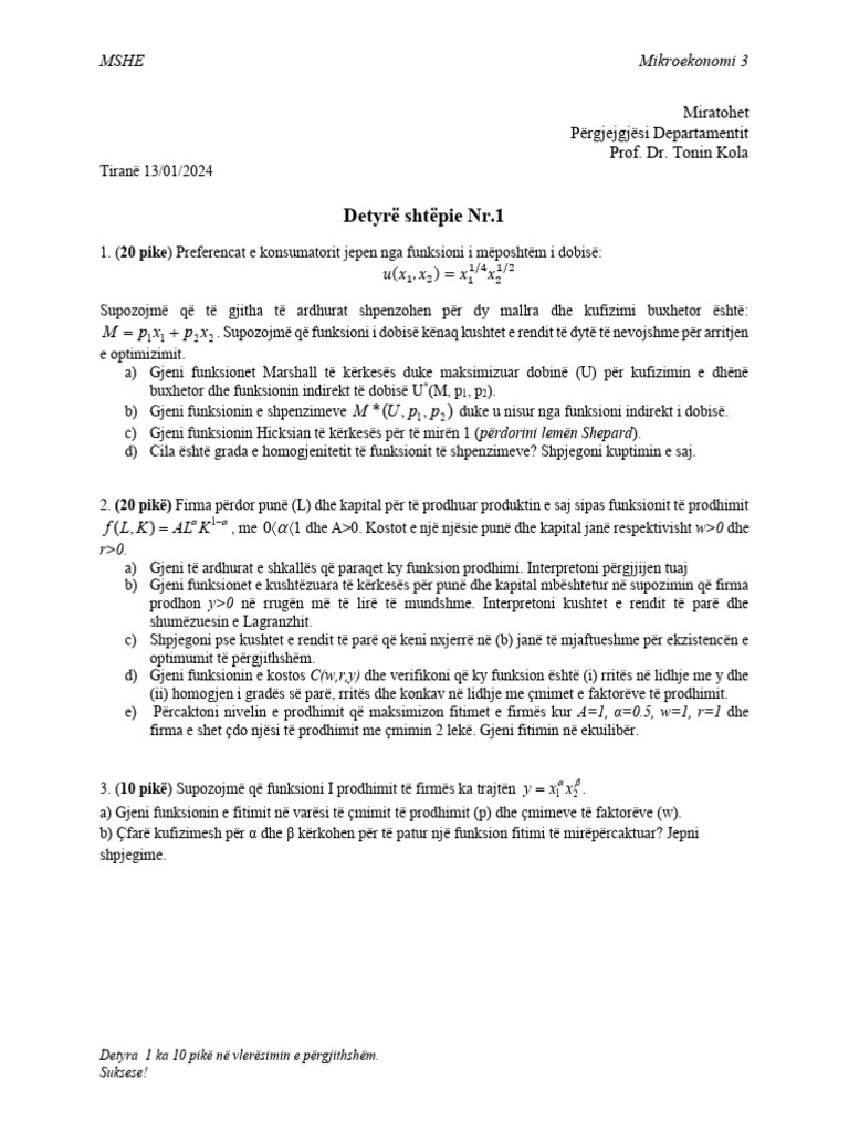 MSHE - Detyra 1 - 2023 - 2024 | PDF