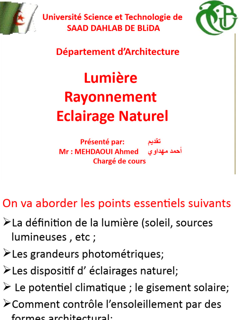 Eclairage Naturelle | PDF