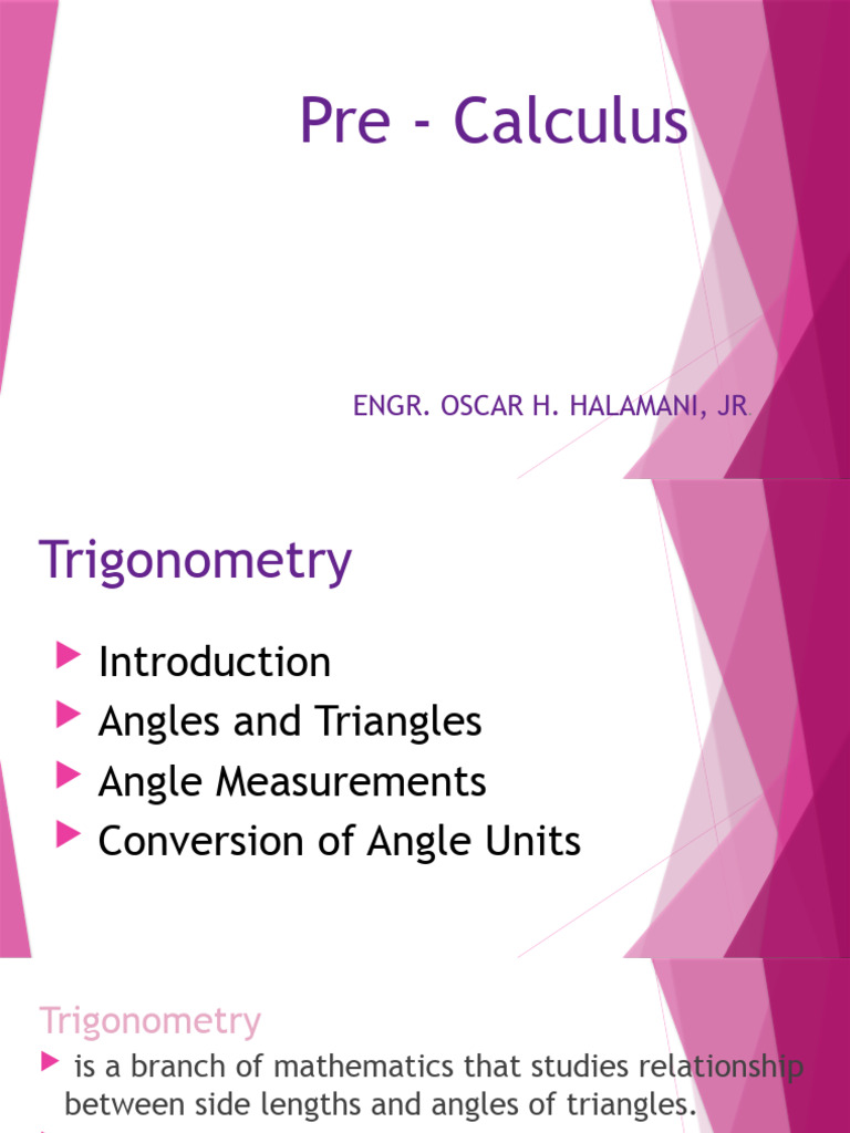 PRECAL Week 10 Day1 | PDF | Circle | Angle