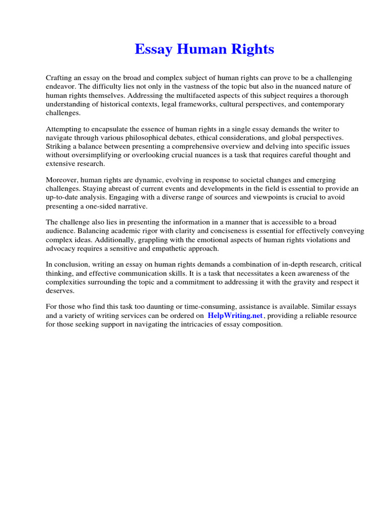Essay Human Rights | PDF | Vitamin C | Titration