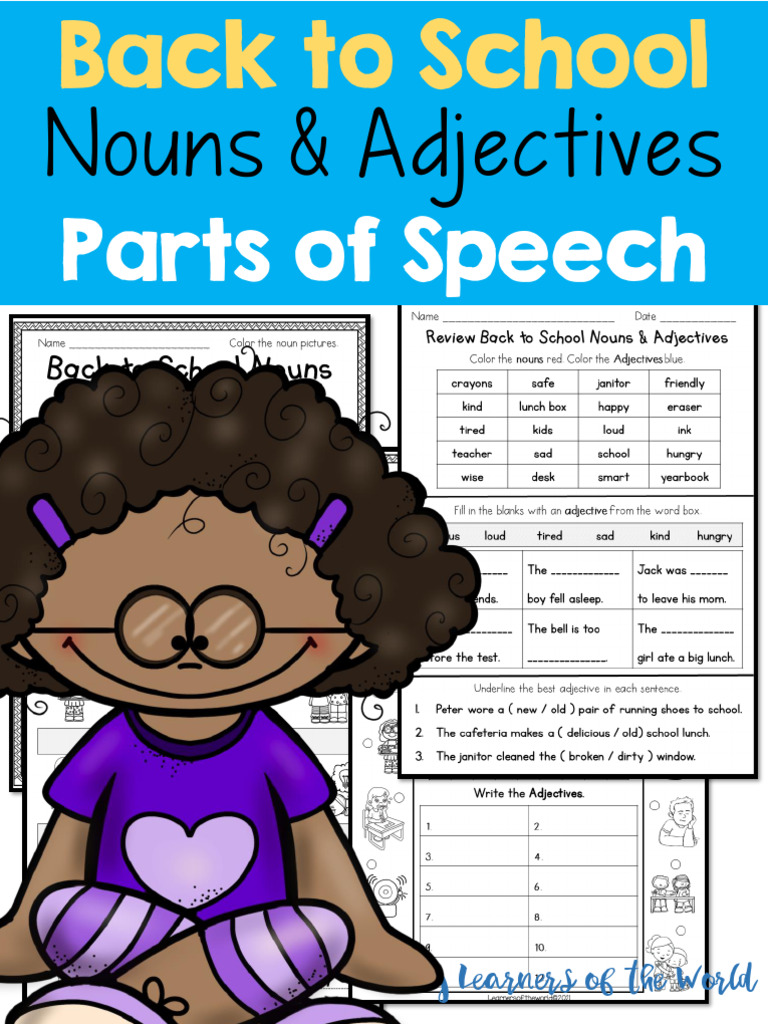Parts of Speech: Nouns & Adjectives | Download Free PDF | Noun | Adjective