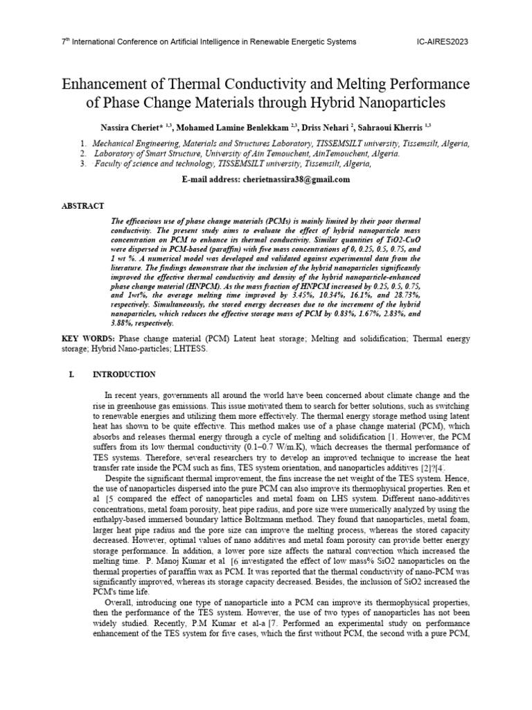7th International Conference On Artificial Intelligence in Renewable ... 7th International Conference On Artificial Intelligence in Renewable ...