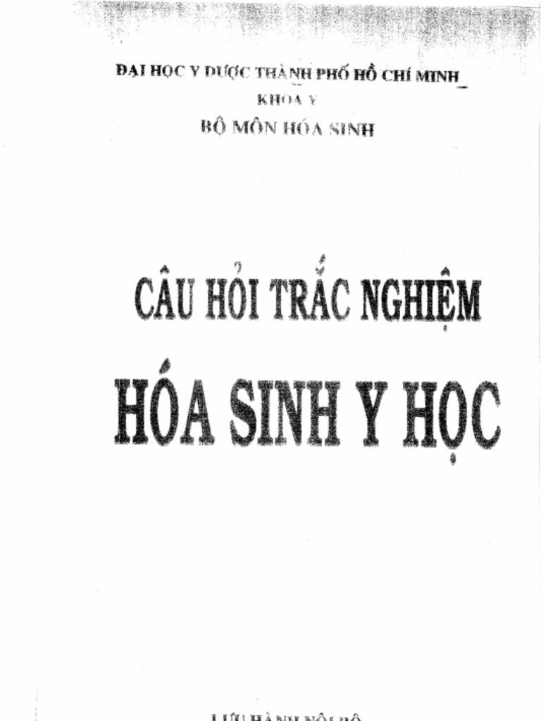 TN Hoá Sinh 2009 | PDF