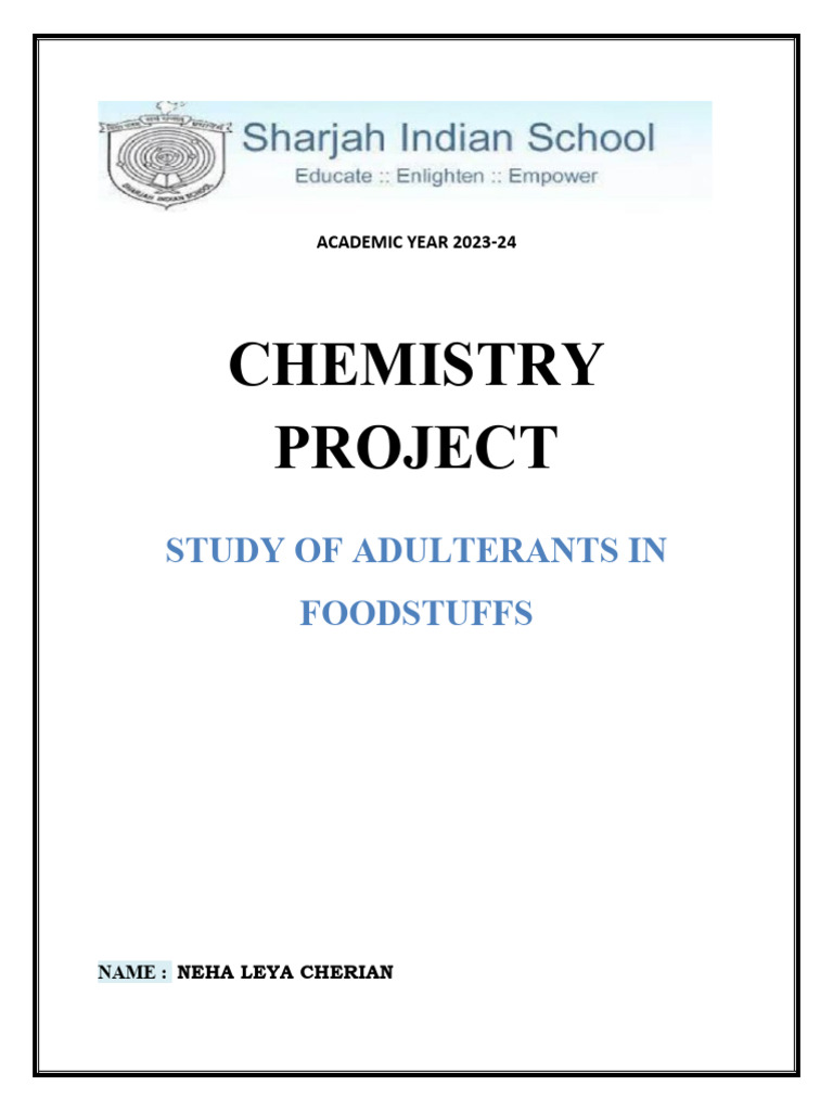 Chem Proh 1 Side | PDF | Foods | Chemical Substances