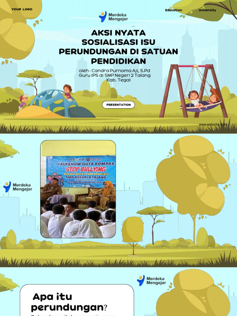 Aksi Nyata Sosialisasi Isu Perundungan Di Tk. Sat Pendidikan | PDF