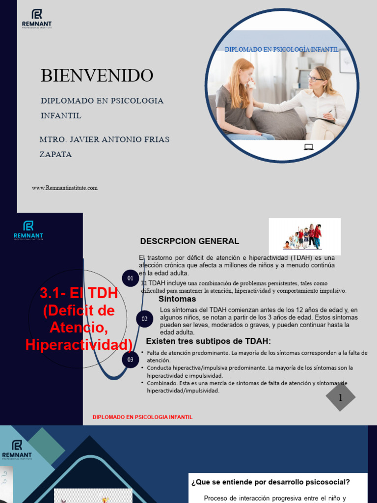 Desarrollo Psicosocial en La Infancia | PDF | Desorden hiperactivo y deficit de atencion ...