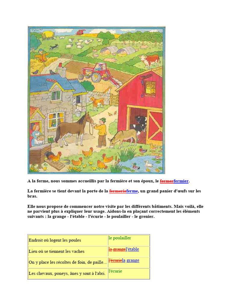 Visite A La Ferme | PDF | Mouton | Agriculture