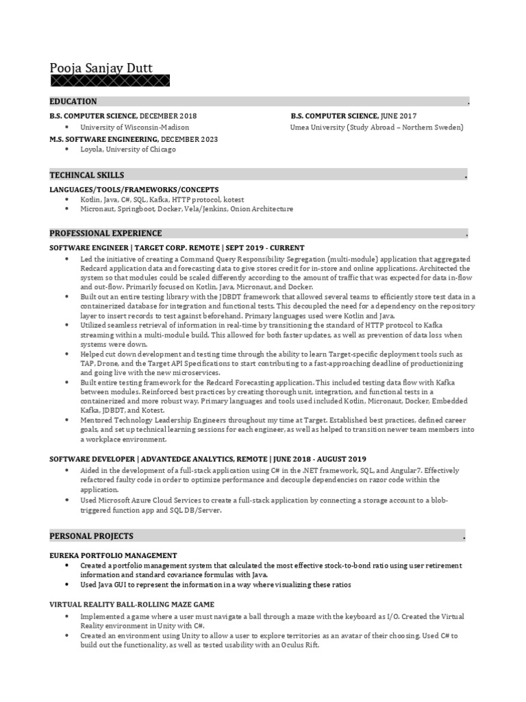 Resume Updated | PDF | C Sharp (Programming Language) | Software