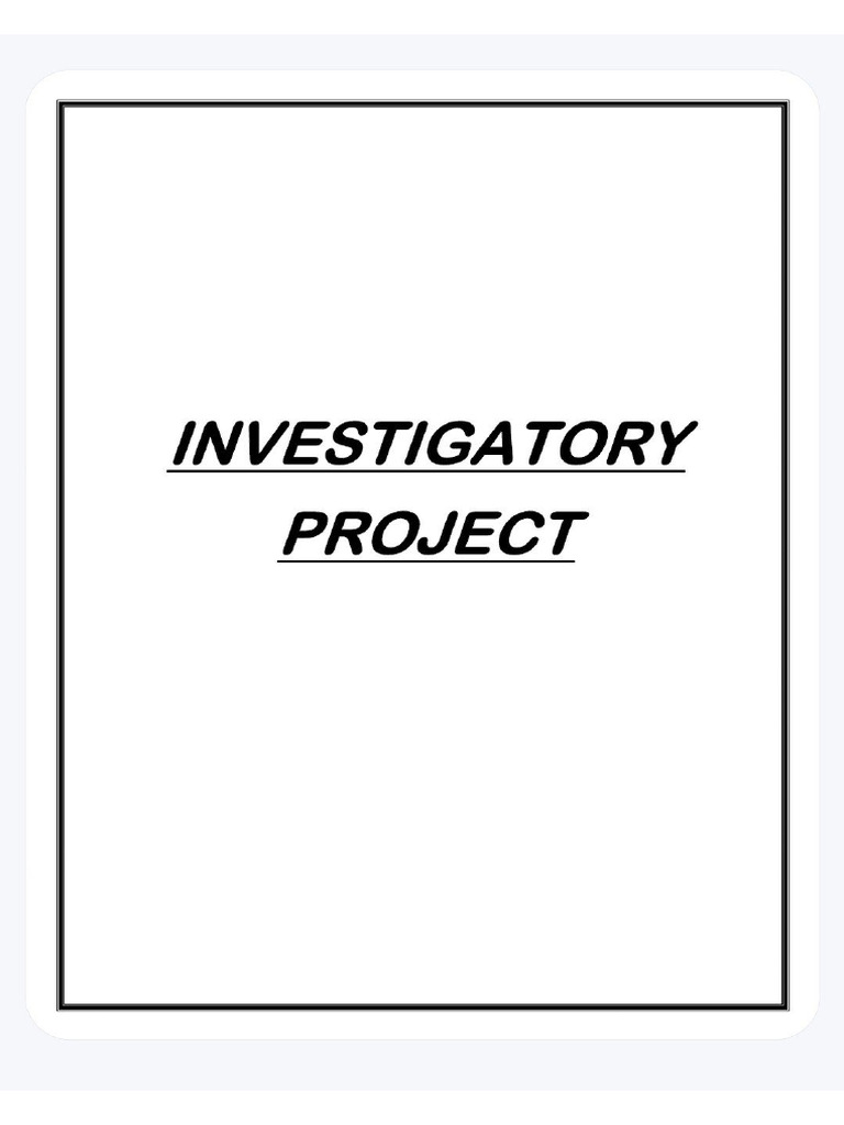 Chemistry Final Project | PDF