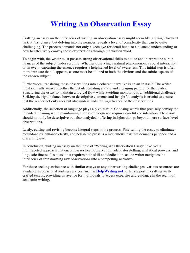 Writing An Observation Essay | PDF | Blu Ray | Cambodia