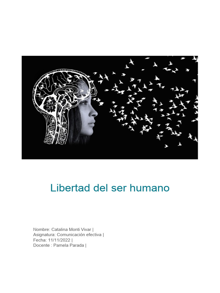 Libertad Del Ser Humano | PDF | Libertad | Pensamiento
