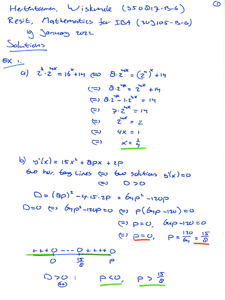 Solutions Resit 2021 2022 | PDF