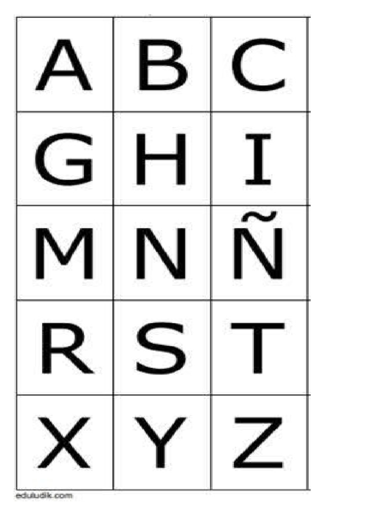 Abecedario Minusculas y Mayusculas | PDF