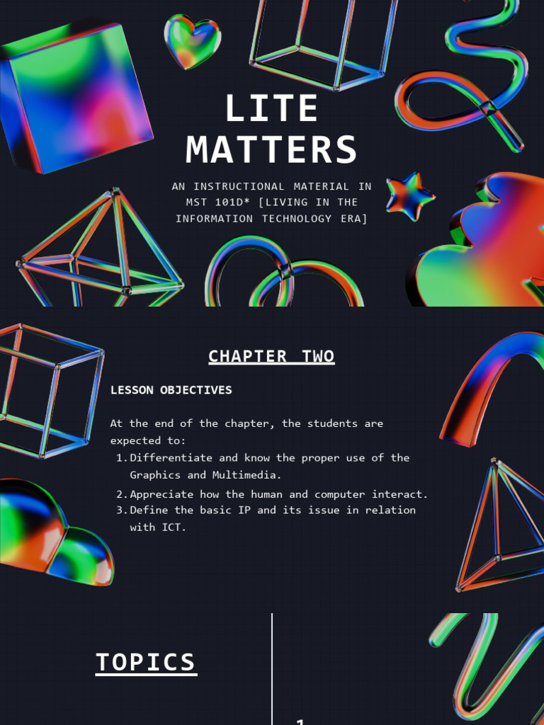 02CHAPTER 2 Part 1 - GRAPHICS AND MULTIMEDIA | PDF | Digital Image | Graphics
