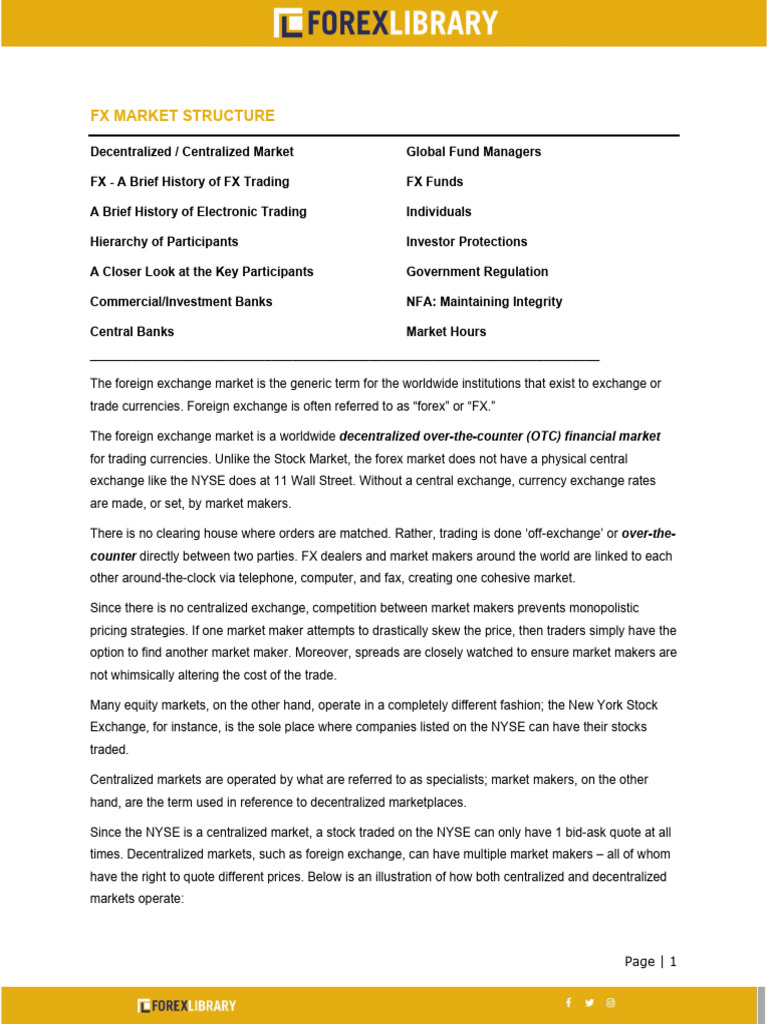 The Forex Library FREE Trading Guide 1 | PDF | Foreign Exchange Market | Monetary Policy