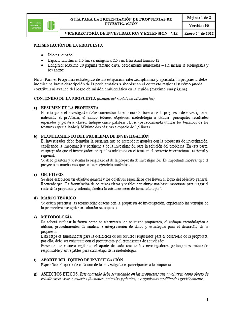 Guia-para-la-presentacion-de-propuestas-de-investigacion | PDF