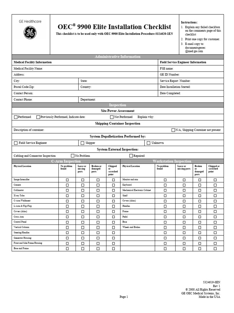 Install Procedure Checklist | PDF | Alternating Current | Transformer