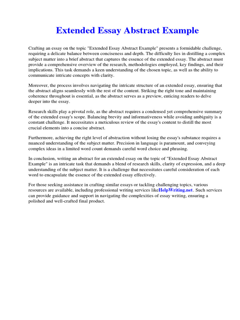 Extended Essay Abstract Example | PDF | Gaul | Celts