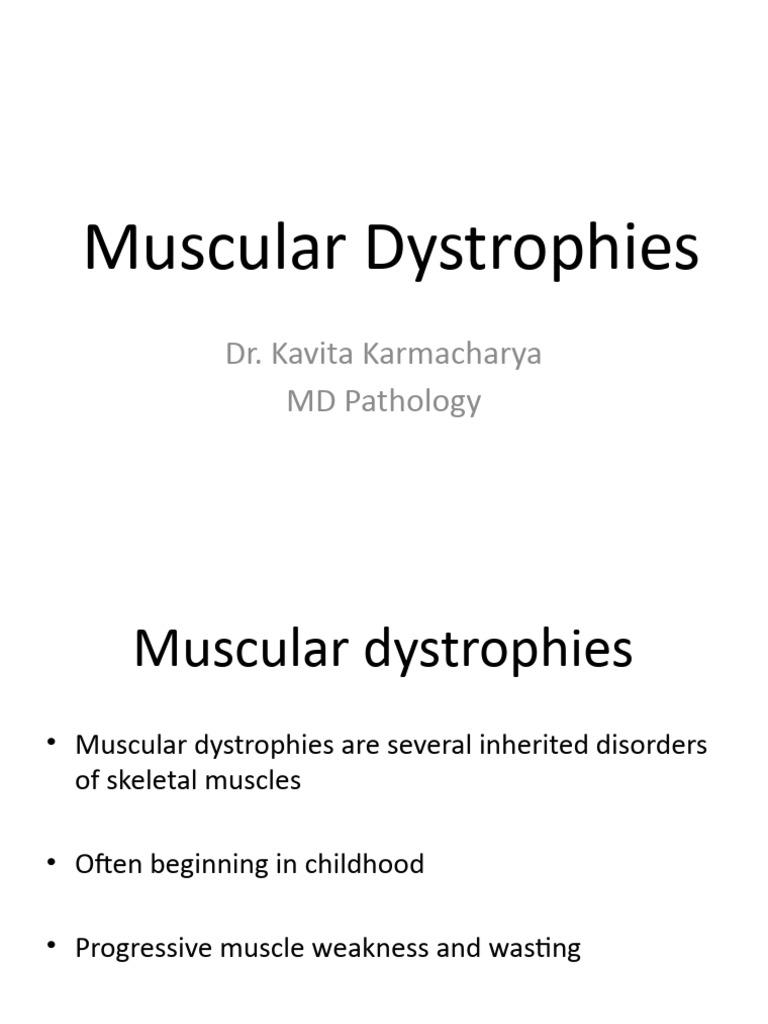 01.1 Muscular dystrophy | PDF | Muscular Dystrophy | Genetic Disorder