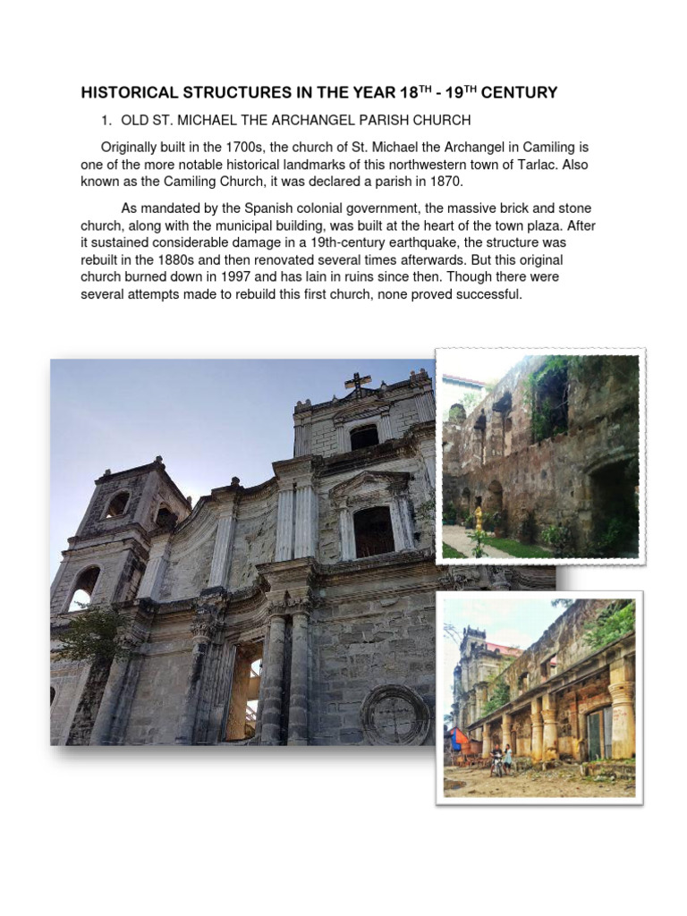 Historical Structures in The Year 18 - 19 Century: TH TH | PDF