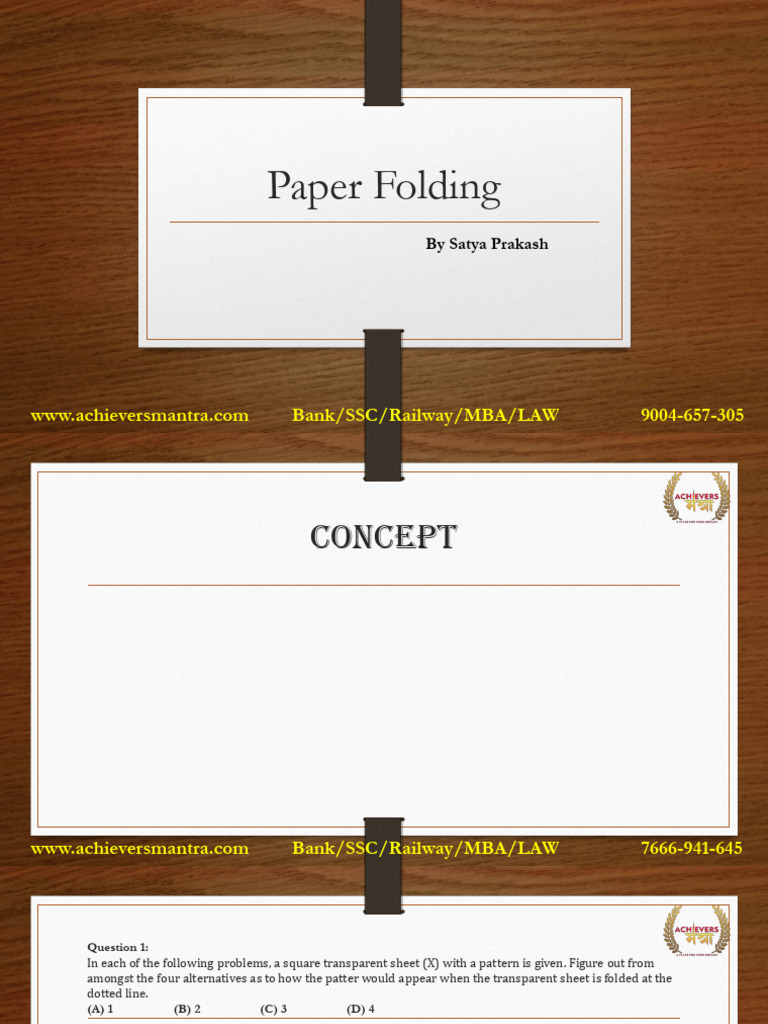 Folding Paper Class Assignment and Home Assignment-1 | PDF