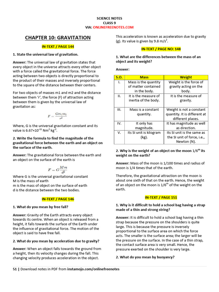 Gravity | PDF | Buoyancy | Weight
