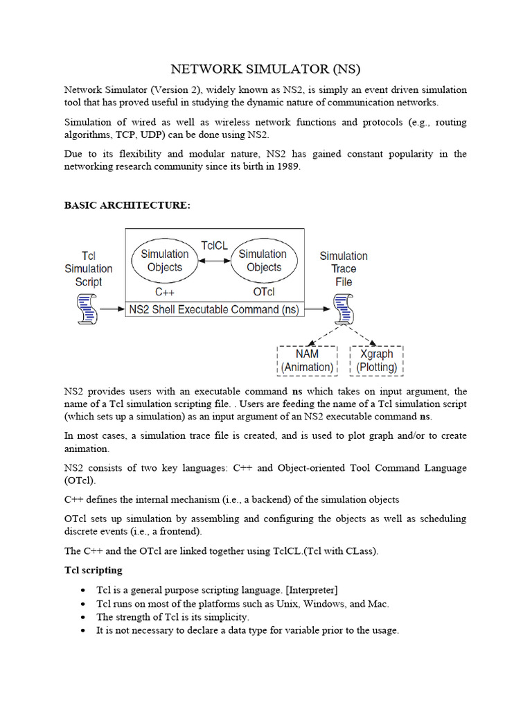 Network Simulator | PDF | Transmission Control Protocol | Computer Network