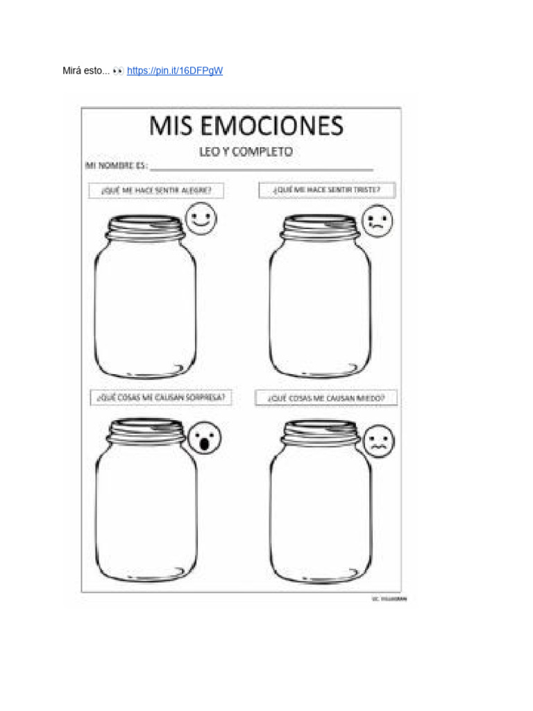 Frasco de Las Emociones | PDF