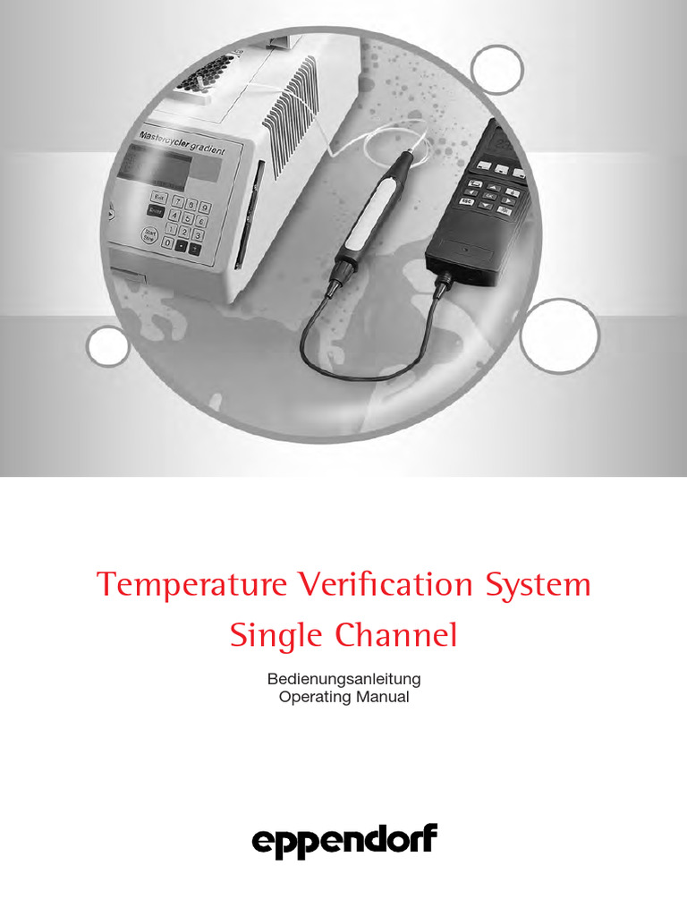 Operating Manual - Temperature Verification System Single Channel - Eng ...