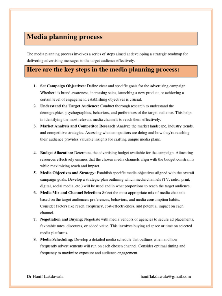 Media Planning Notes Module 3 | PDF | Target Audience | Advertising