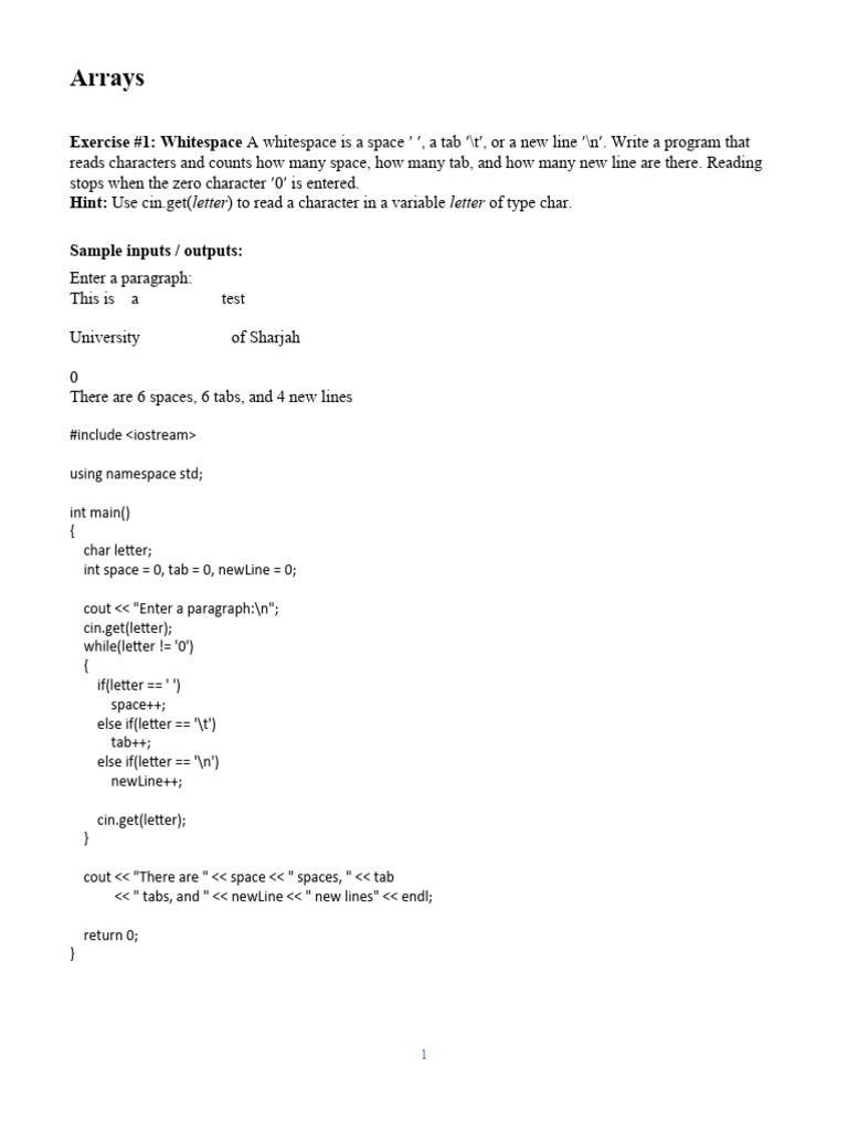 Arrays Pdf