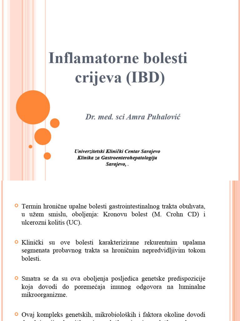 Upalne Bolesti Crijeva | PDF