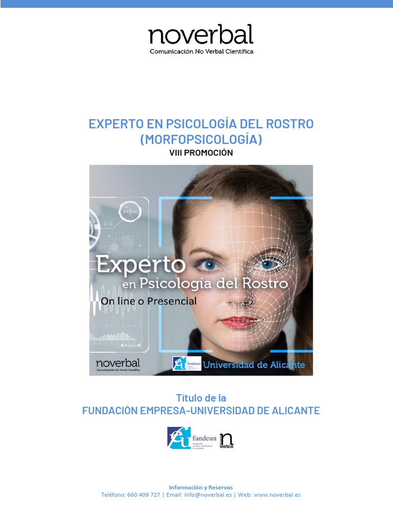 Experto en Psicología Del Rostro (Morfopsicología) : Viii Promoción | PDF | Sicología | Psique ...