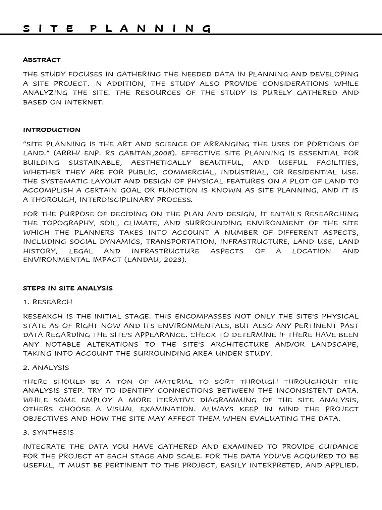 Padilan RSW 01 Planning | PDF | Design | Data