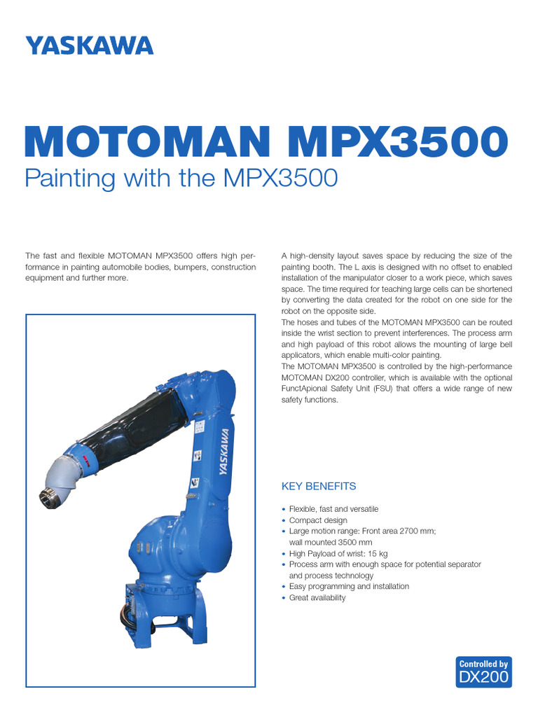 Flyer Robot MPX3500 E 11.2015 | PDF | Physical Sciences | Mechanical ...