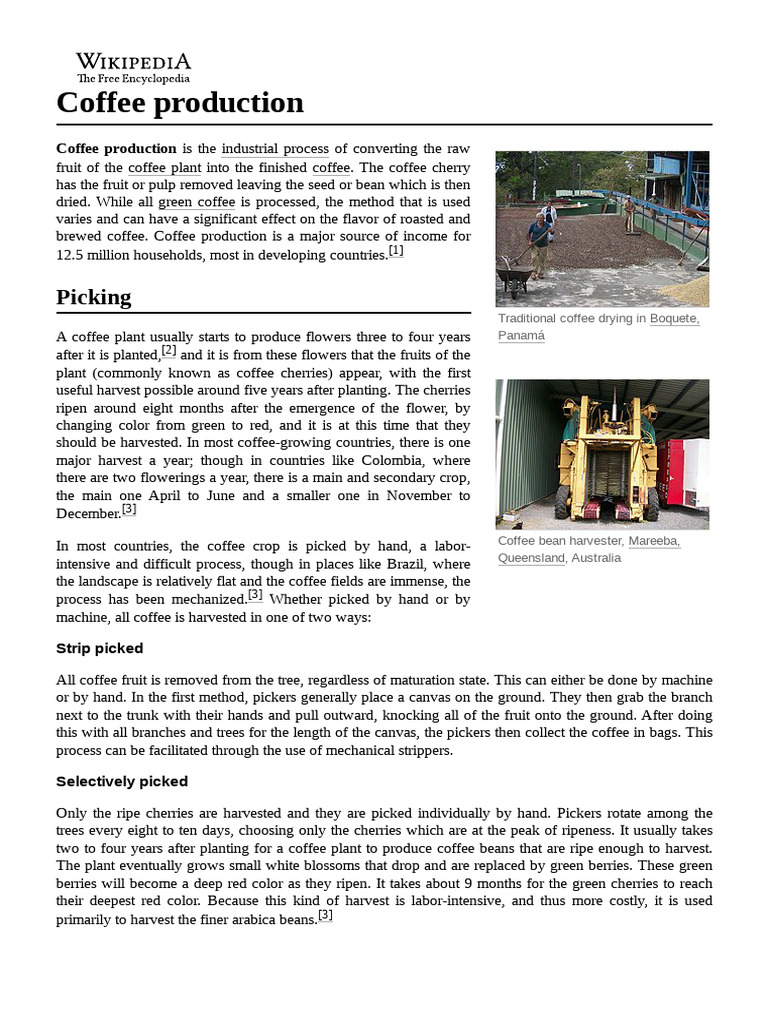 Coffee_production | PDF | Agriculture | Food Industry