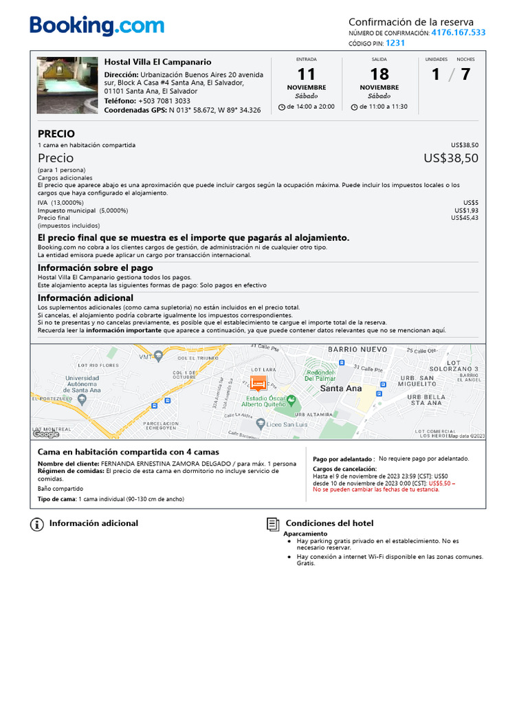 Reserva, Booking | PDF | Informática