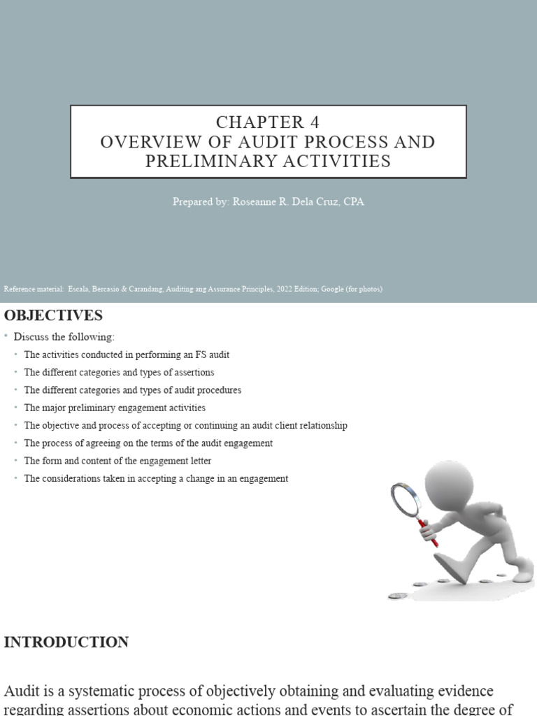 Chapter 4 - Overview of Audit Process and Preliminary Activities | PDF | Audit | Financial Audit