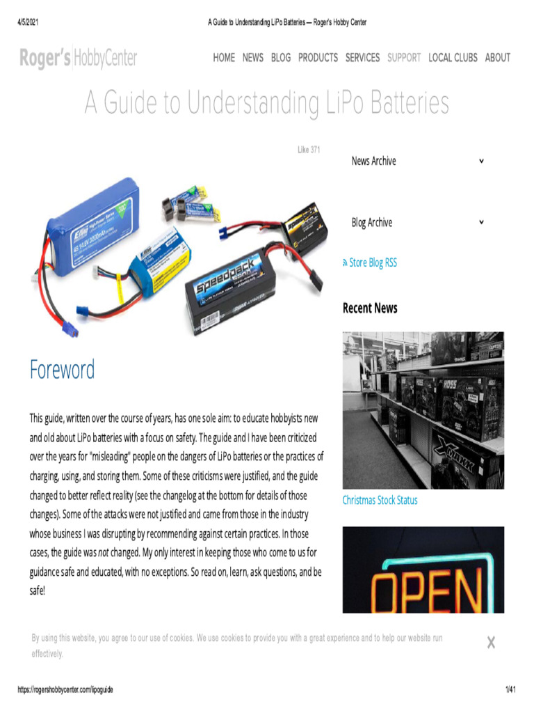 A Guide To Understanding Lipo Batteries Roger S Hobby Center Pdf