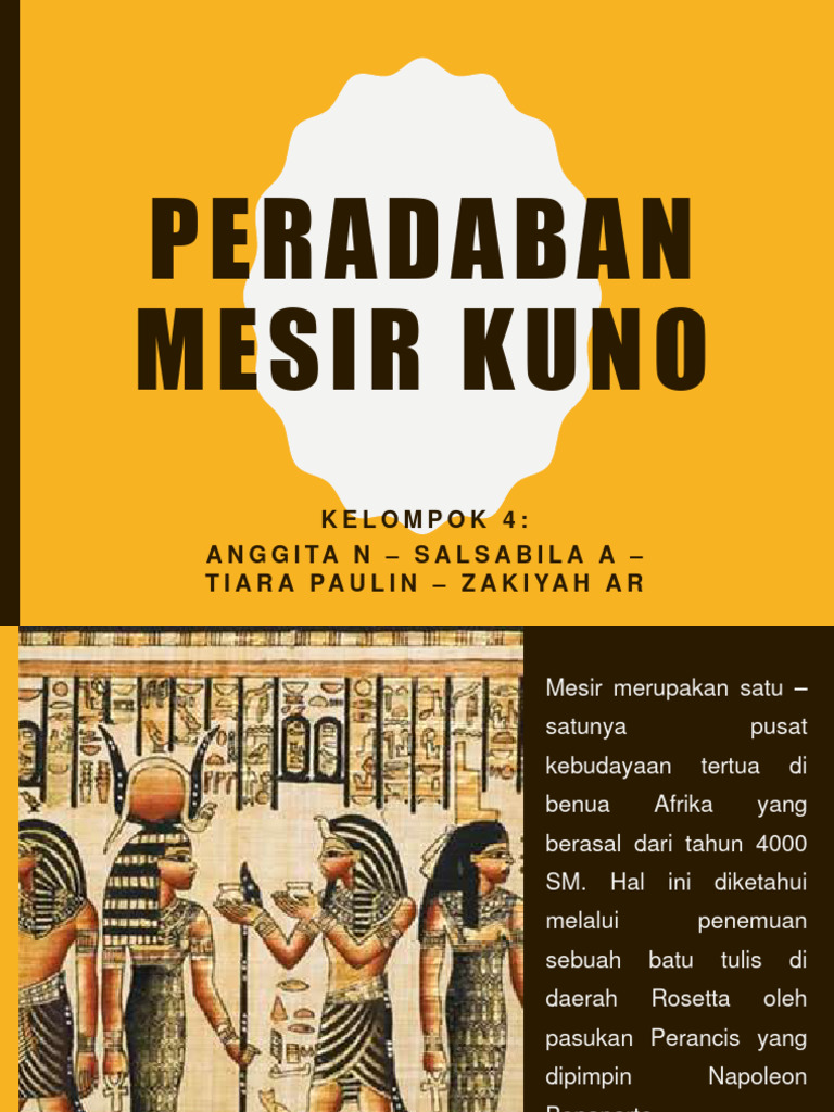 Presentasi Mesir Kuno | PDF | Ilmu Sosial