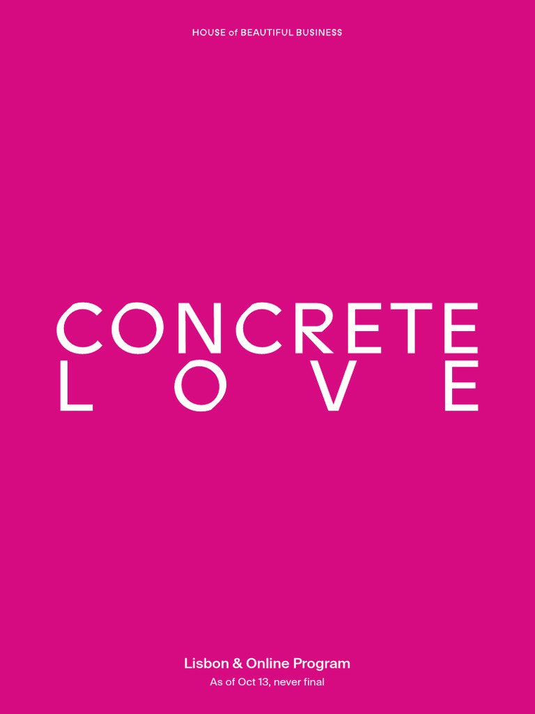 CONCRETE LOVE Program 2021 | PDF