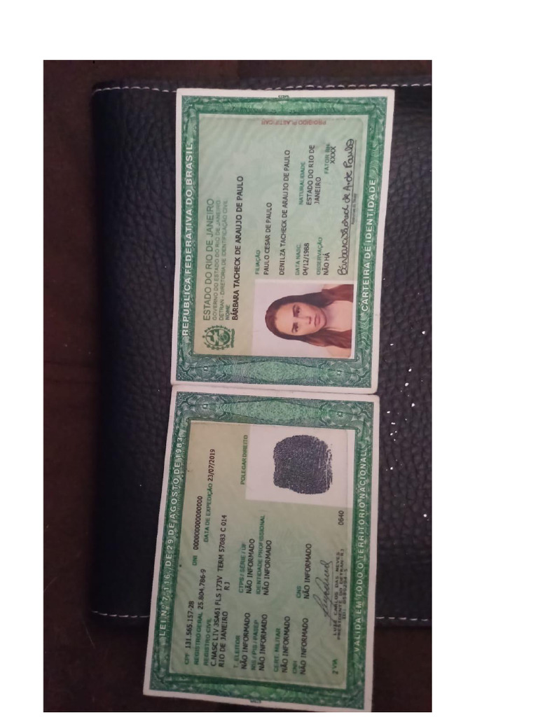 RG e CPF Barbara | PDF