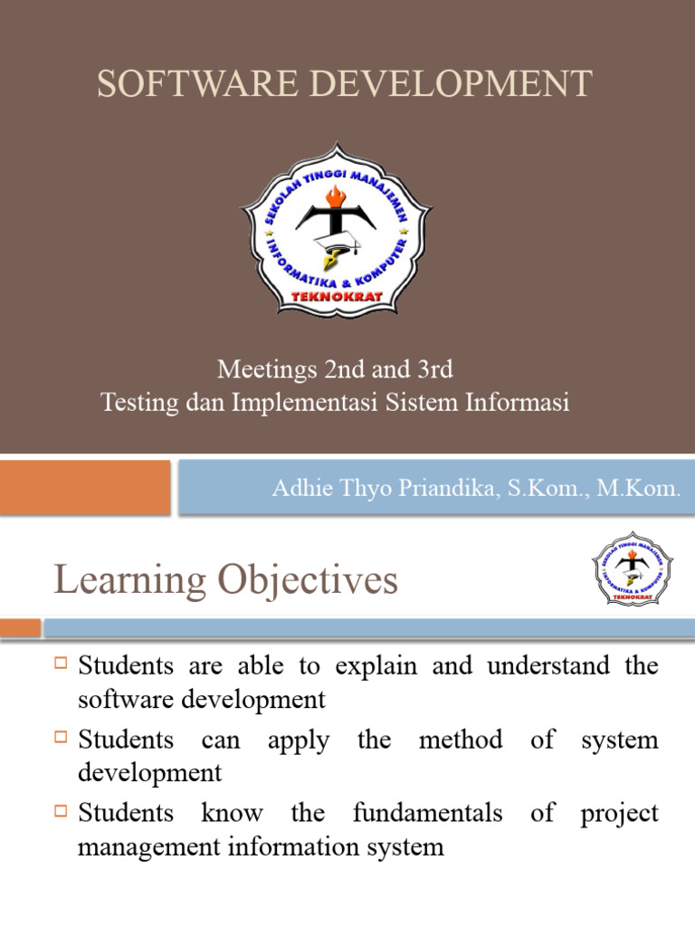 Software Development for Students | PDF | Software Testing | System