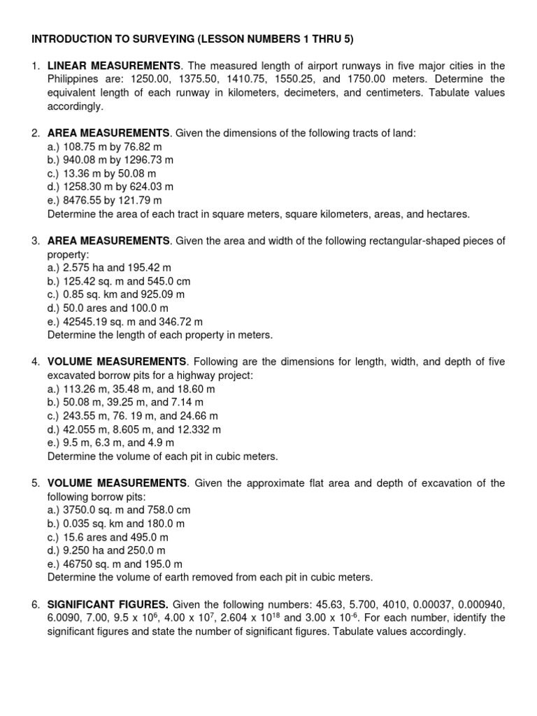 Plate No. 2 Lessons 1 To 5 | PDF | Measurement | Significant Figures