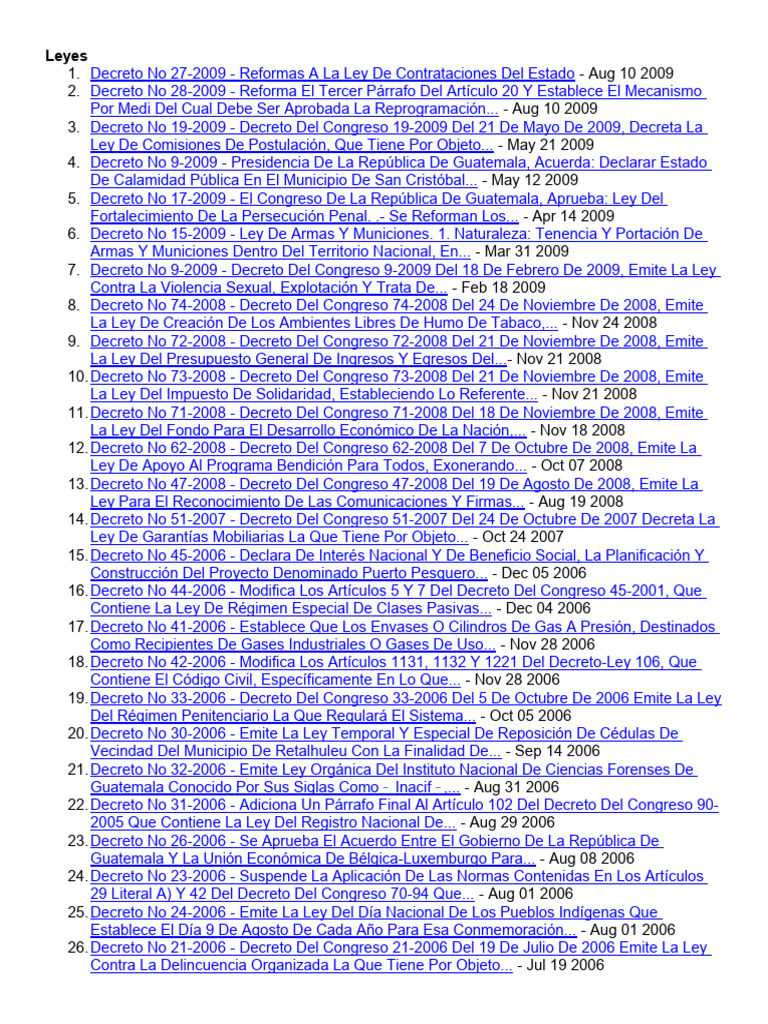 Leyes | PDF | Guatemala | Justicia