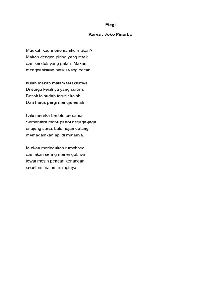 Kumpulan Puisi | PDF