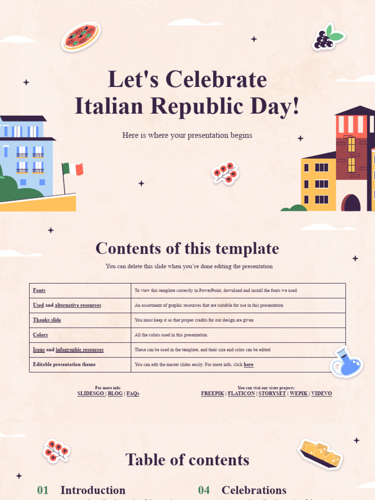 Italian Republic Day Celebration Guide | PDF