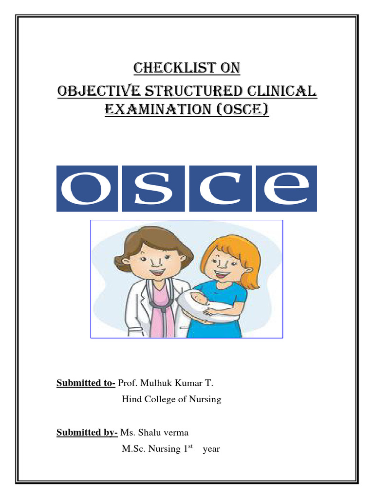 Objective Structured Clinical Examination | PDF | Medicine | Clinical ...